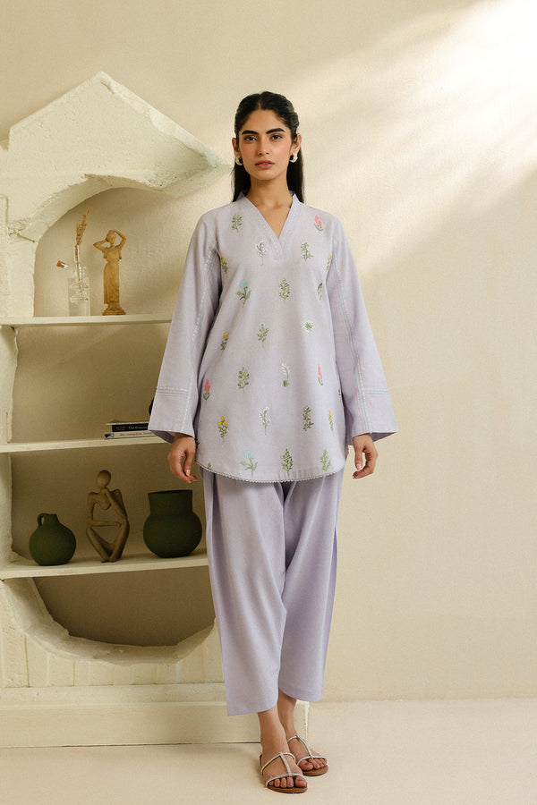 Sahar | Pre Essential Emb Edit | Iris Glow – Hoorain Designer Wear