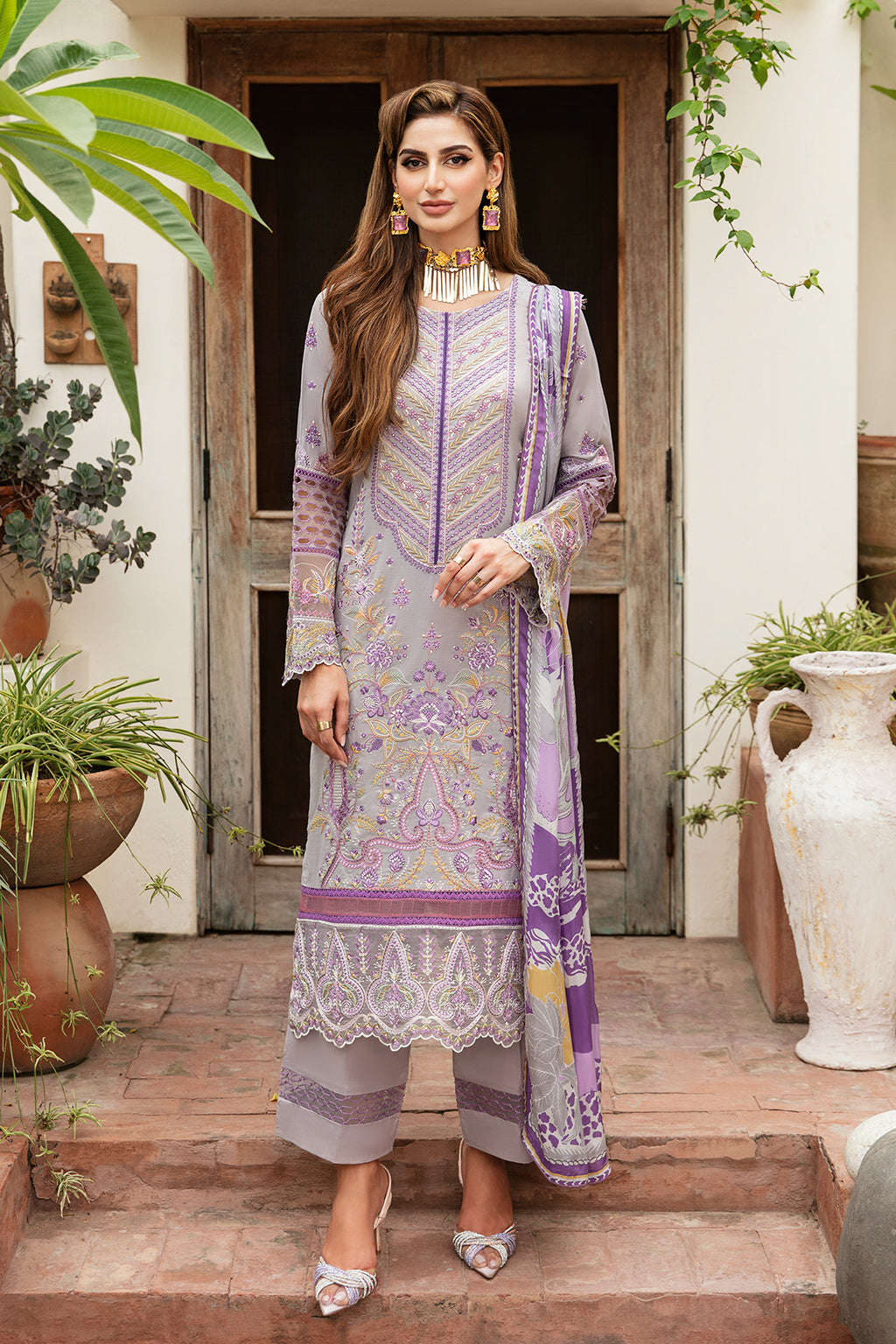 Ramsha | Riwayat Lawn Collection| Y-809 – Hoorain Designer Wear