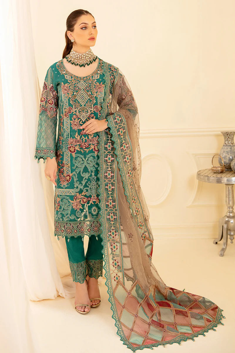 Ramsha Minhal Organza Collection - Hoorain Designer Wear