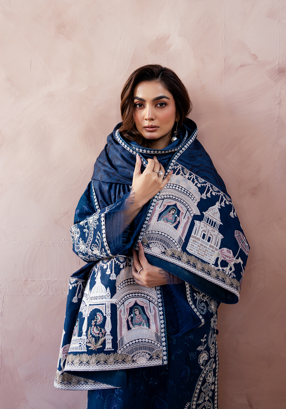 Zarqash | The Winter Luxe Pret | MIDNIGHT PAVILION – Hoorain Designer Wear