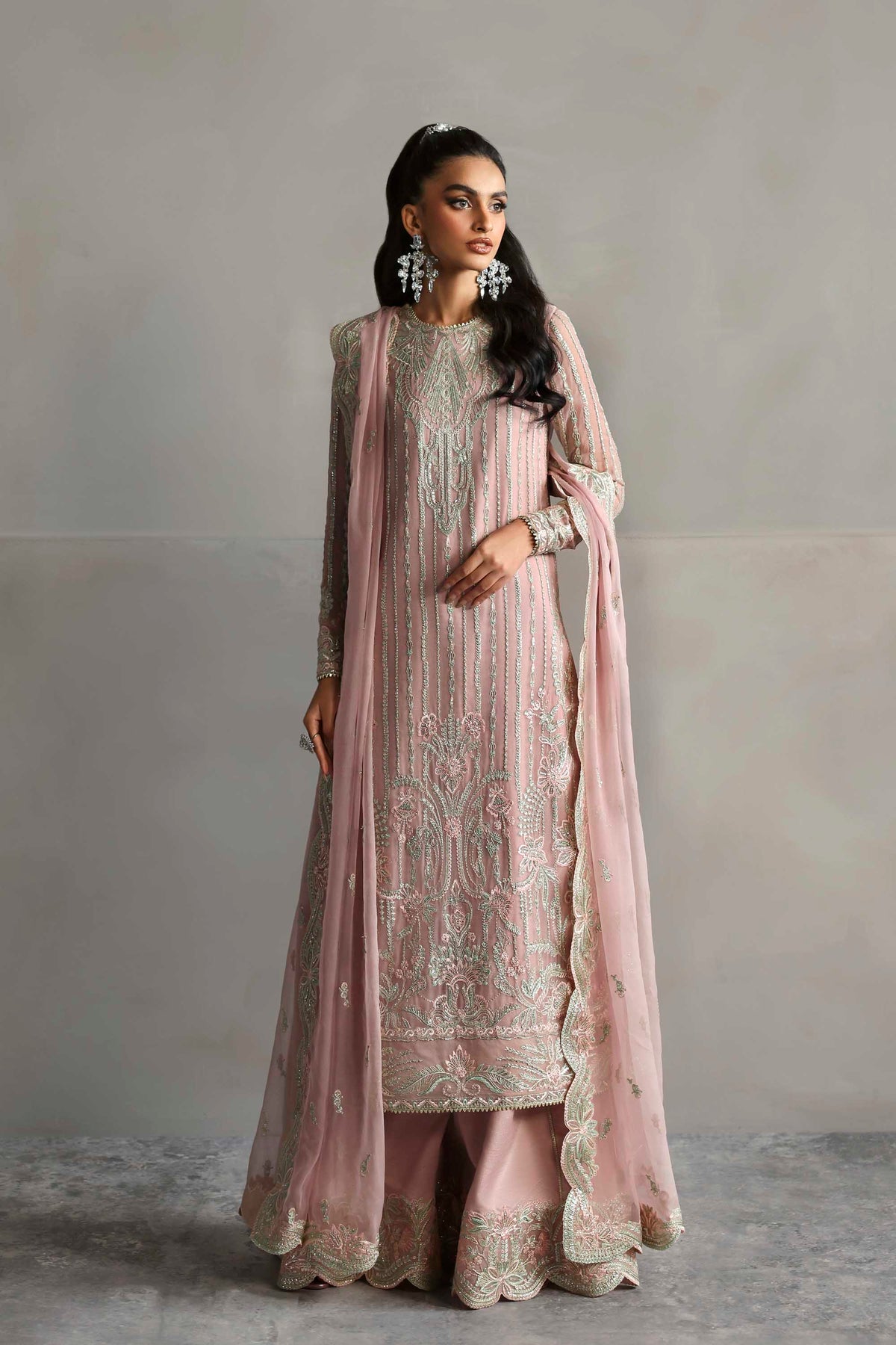 Akbar Aslam | Meeras Luxury Chiffon 25 | Gulnour – Hoorain Designer Wear