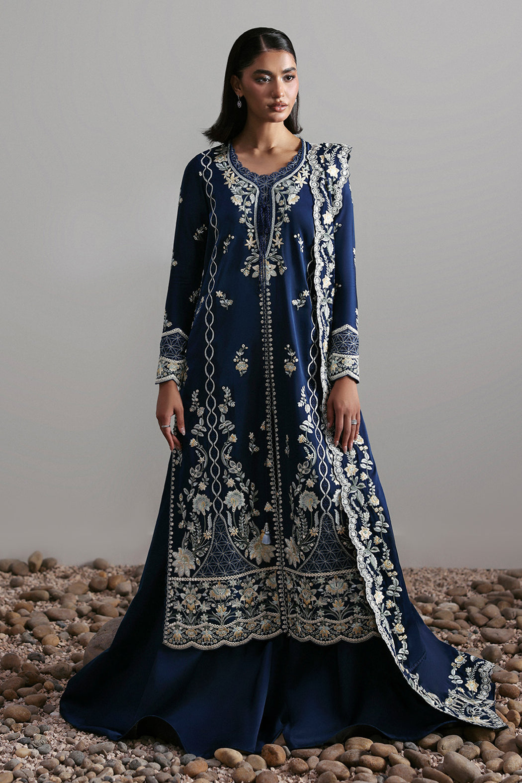 Afrozeh | Slate Ready to Wear | Alara – Hoorain Designer Wear