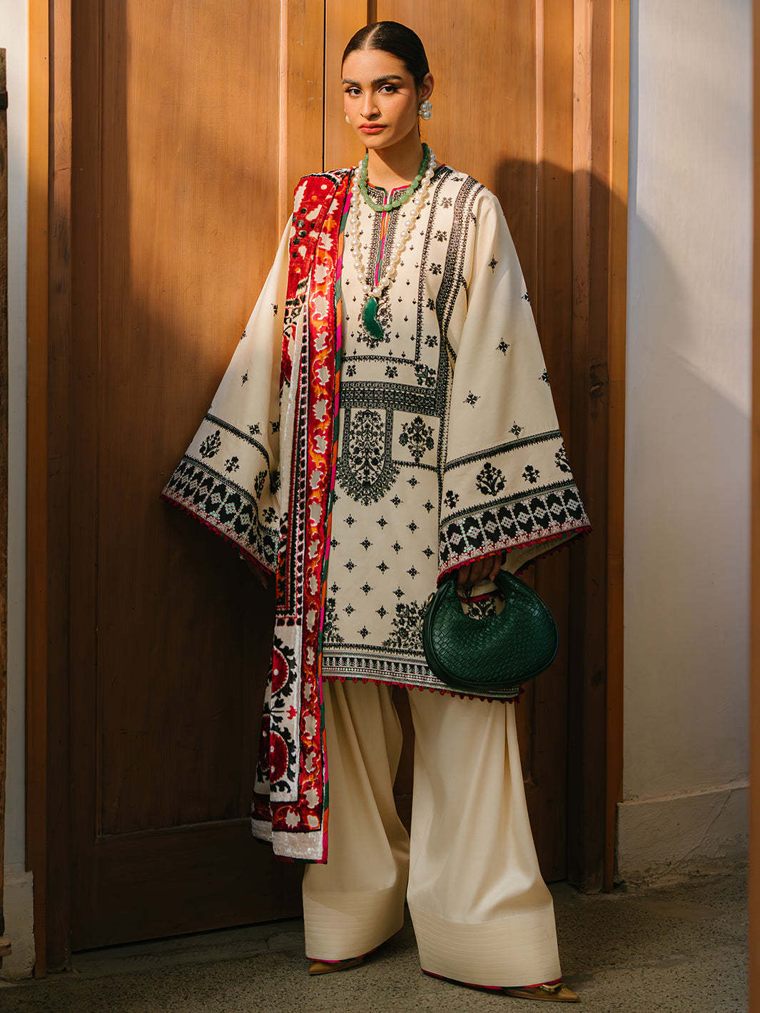 Bin Ilyas | Olivia Embroidered Winter 24 | 524 - A – Hoorain Designer Wear