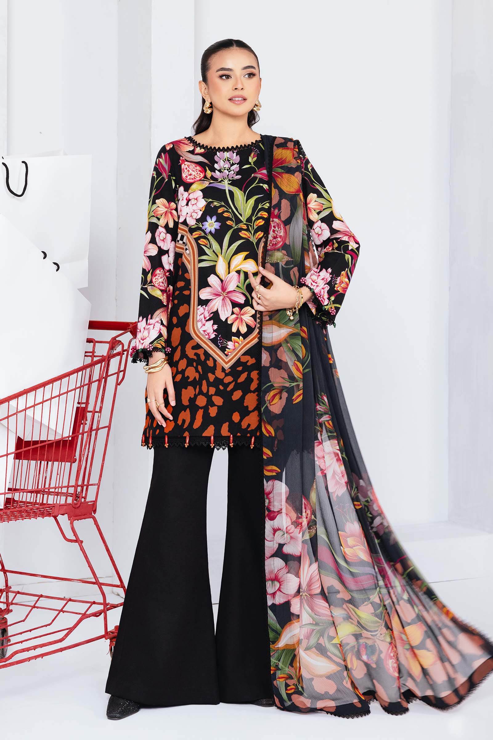 Maria B | Winter Basics 25 | MB-CUS25-1101B – Hoorain Designer Wear