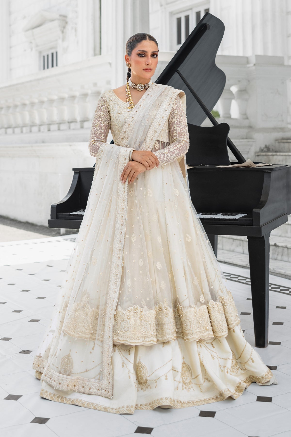 Erum Khan | Jahan Wedding 25 | Snow Pearl – Hoorain Designer Wear