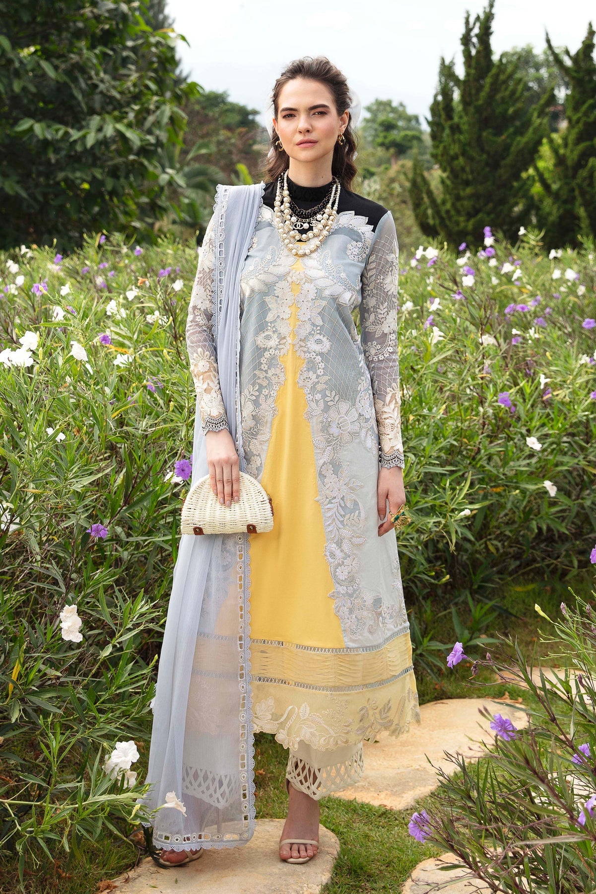 Sable Vogue | Luxury Lawn 24 | Leena – Hoorain Designer Wear